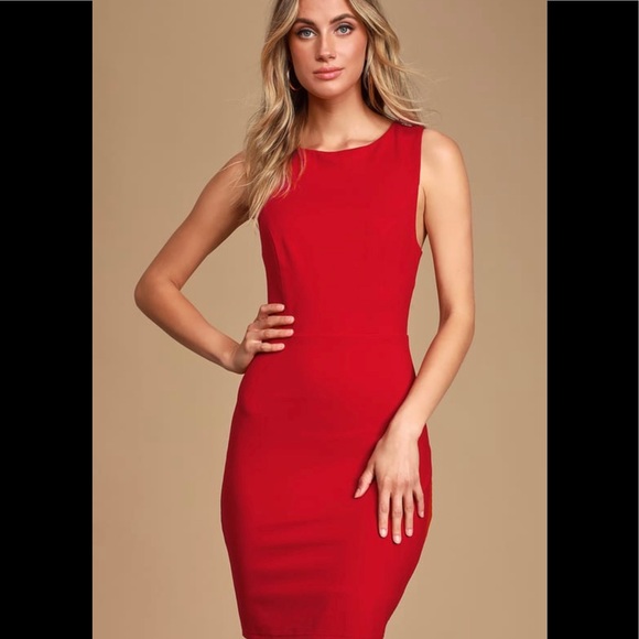Dresses | Red Strappy Backless Bodycon Mini Dress | Poshmark
